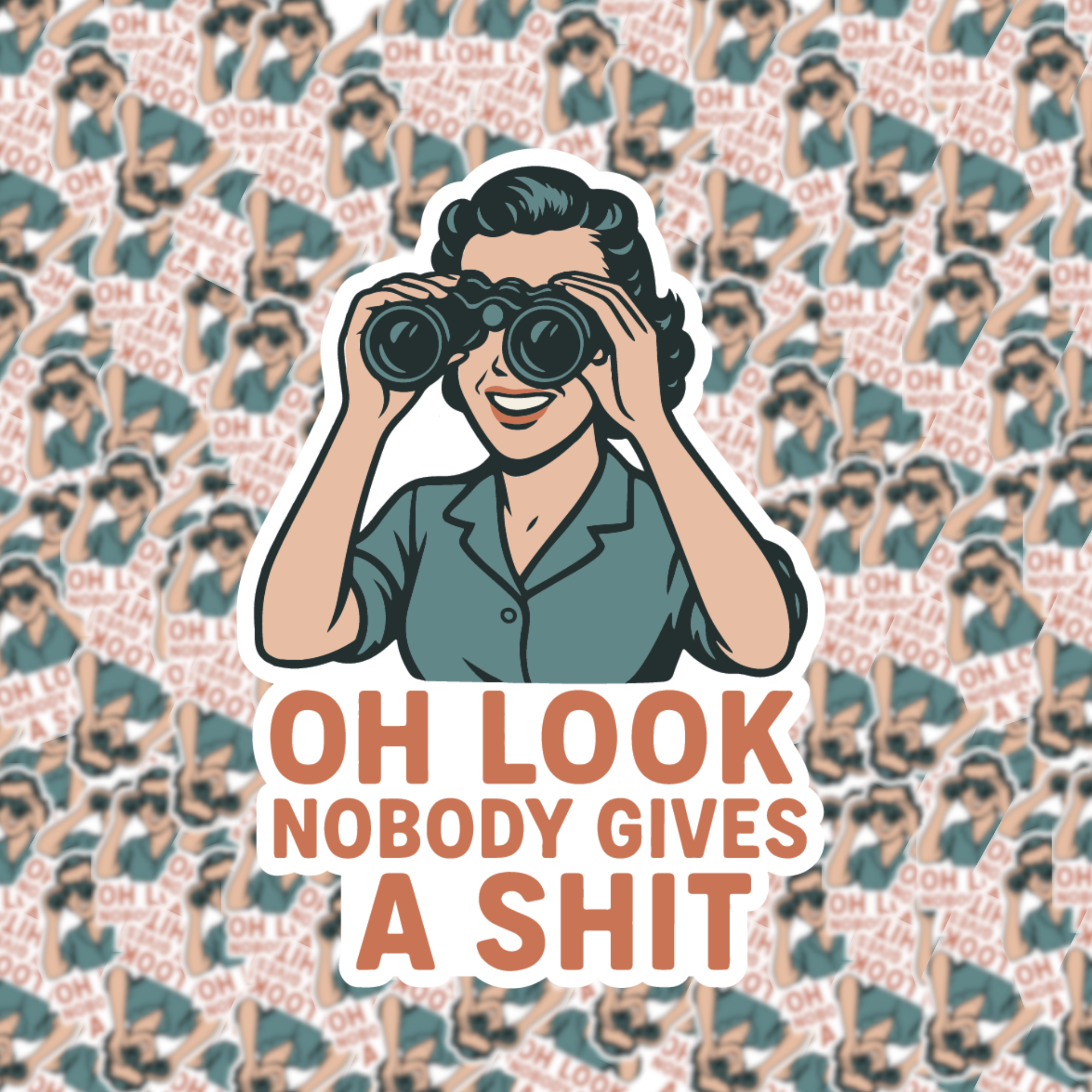 Oh Look! Nobody Gives a Shit Sticker – Gritty Gear Company